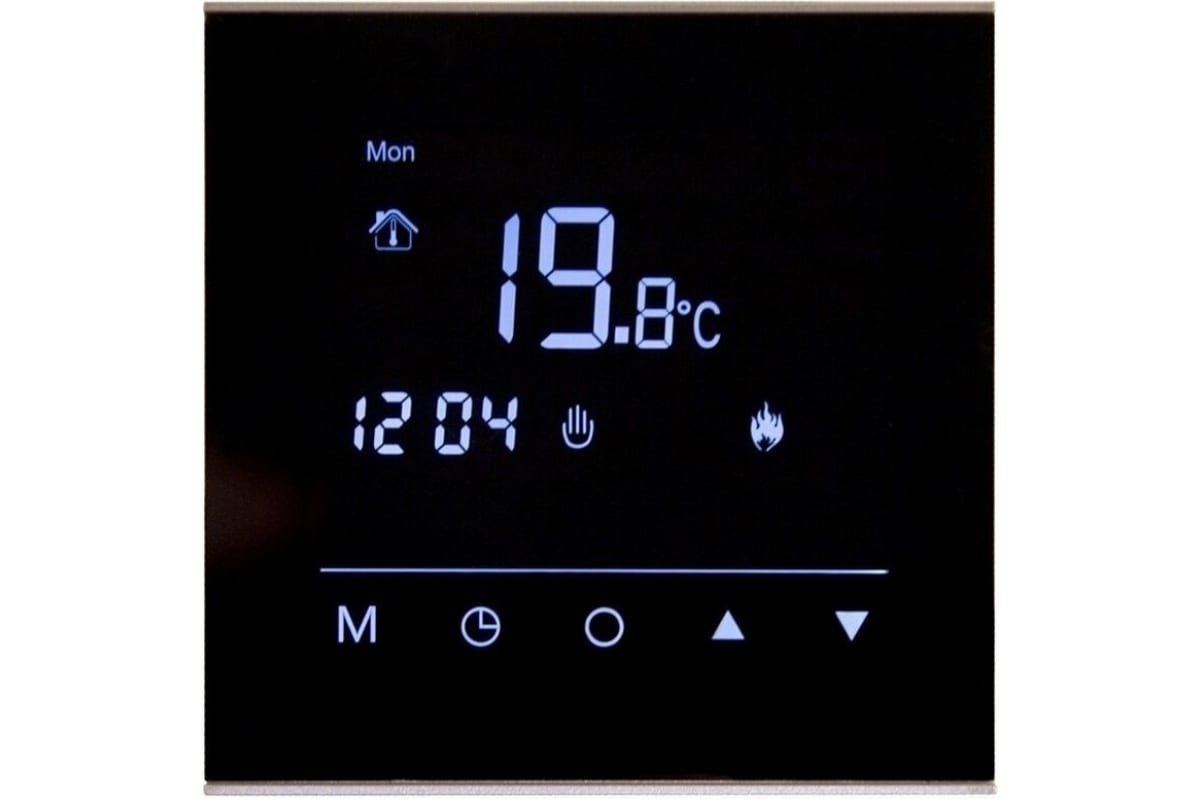 Терморегулятор сенсорный REXANT R300B черный купить в Минске, цена, характеристики